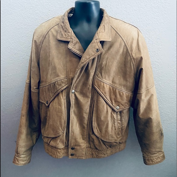 Adler | Jackets & Coats | Adler Jacket Type 7999 Distressed Leather ...